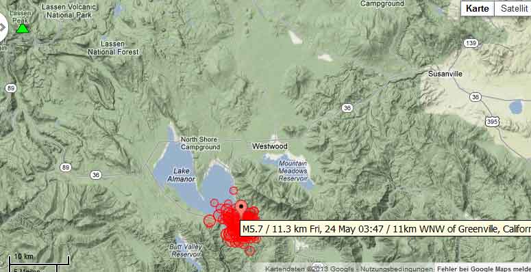 Lassen volcano, Canada and USA (mainland): news & activity updates ...