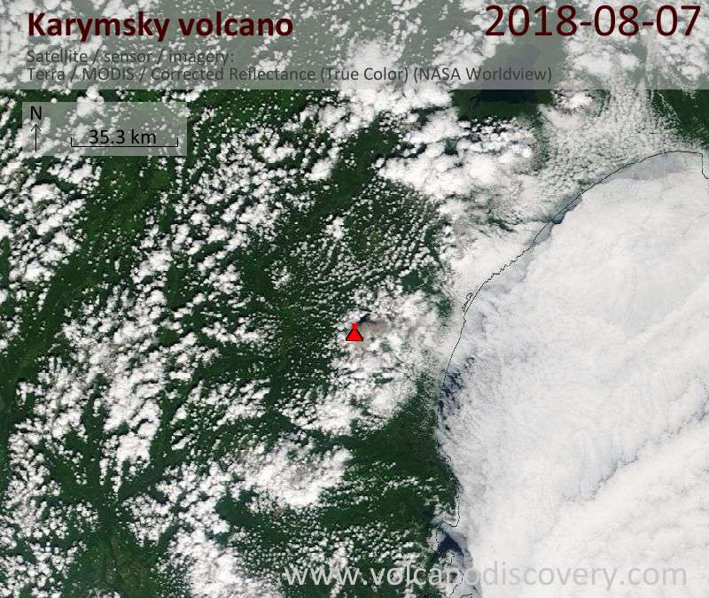 Volcanic Activity Worldwide 7 Aug 2018: Karymsky Volcano, Dukono ...