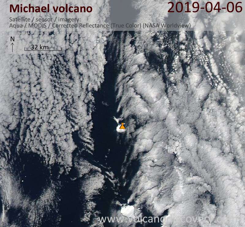 Michael volcano, South Sandwich Islands, UK: news & activity updates ...