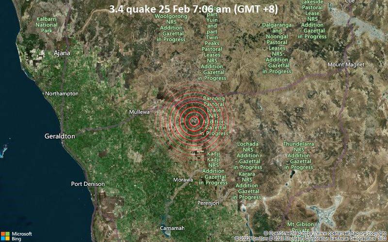 Magnitude 3.4 earthquake strikes near Pindar, Greater Geraldton ...