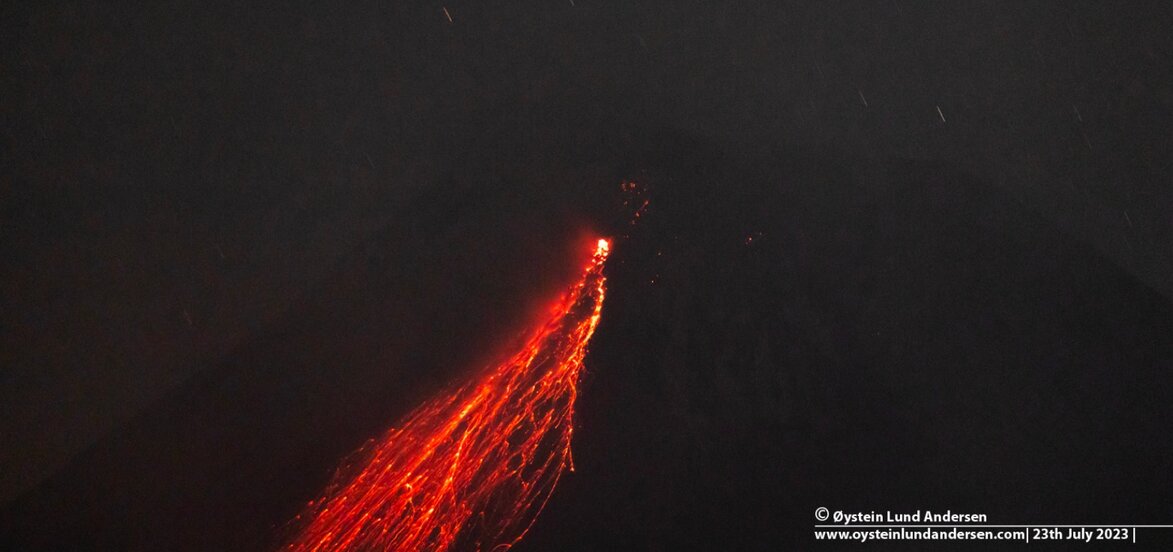 Merapi Volcano (Java, Indonesia): Glowing Rockfalls Continue, Risk of ...
