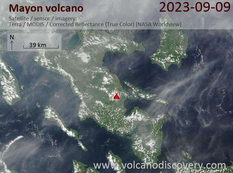 Mayon Volcano Volcanic Ash Advisory: ERUPTION AT 20230909/1407Z VA CLD ...