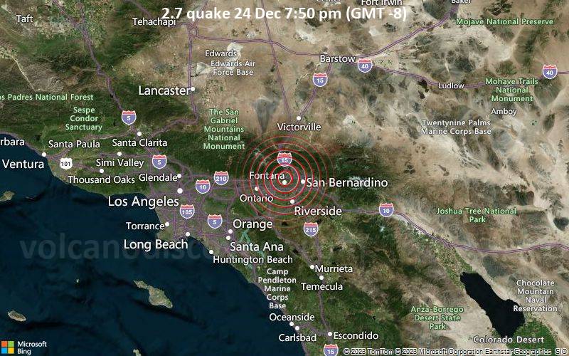 Small Earthquake of Magnitude 2.7 Just Reported 3 Miles North of ...