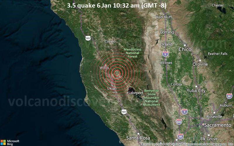 Small Earthquake of Magnitude 3.5 Just Reported 13 Miles Northeast of ...