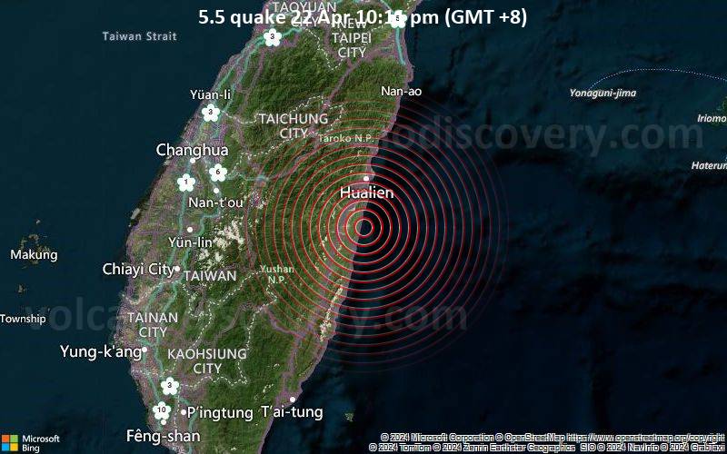 Significant Earthquake of Magnitude 5.5 Just Reported 29 km South of ...