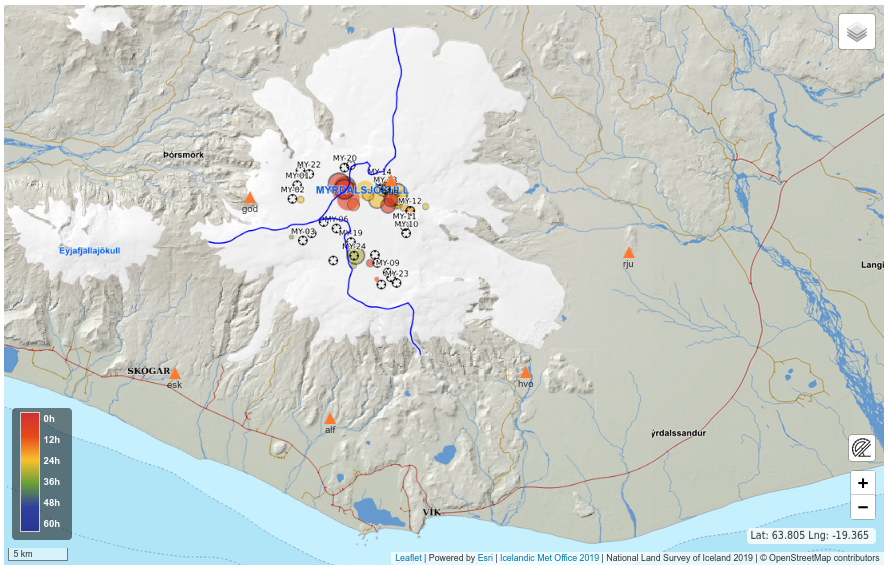Mapa Do Vulcao Katla Erupção De Vulcão Na Islândia Deixa Cinzas E