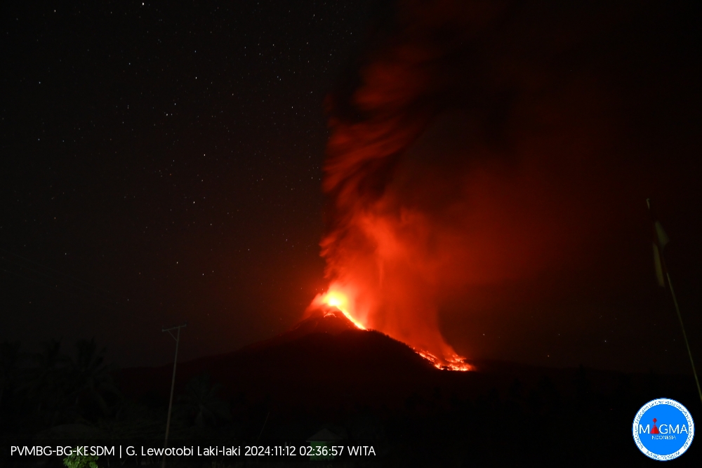 Lewotobi Lakilaki Volcano (Flores, Indonesia): Eruption Continues With ...