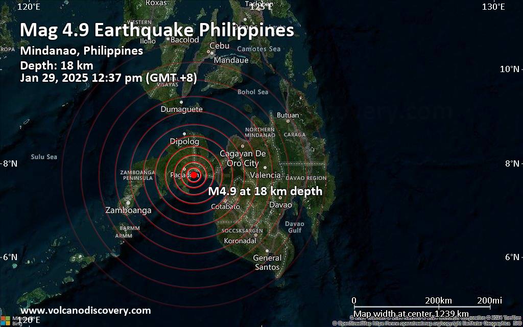 Moderate 4.9 Quake Hits Near Pagadian City, Zamboanga del Sur ...