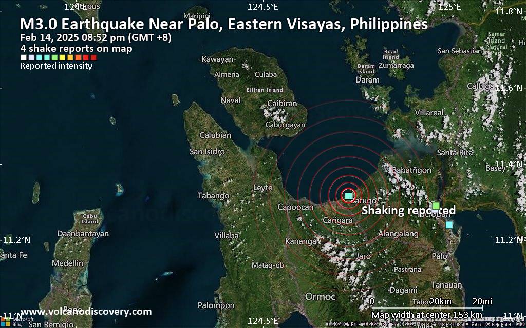 Strong Mag. 5.3 Earthquake - 37 km NE of Llorente, Philippines, on ...