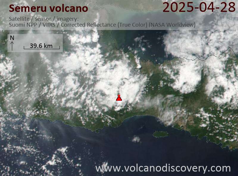 Volcanic Activity Worldwide 28 Apr 2025: Santiaguito Volcano ...
