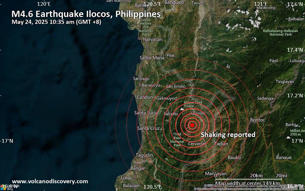 Seismic-like Event, Possible Earthquake, Reported few Minutes ago Near ...