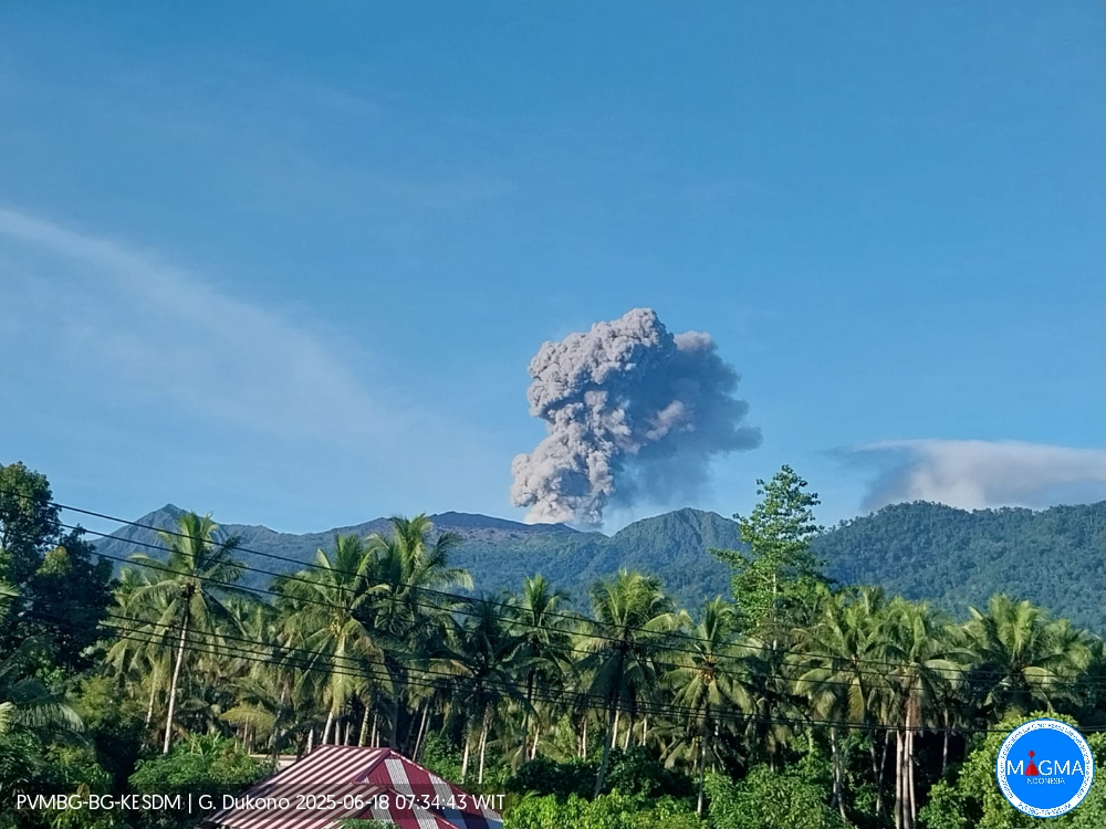 Dukono Volcano (Halmahera, Indonesia): Vulcanian-sized Explosions Persist