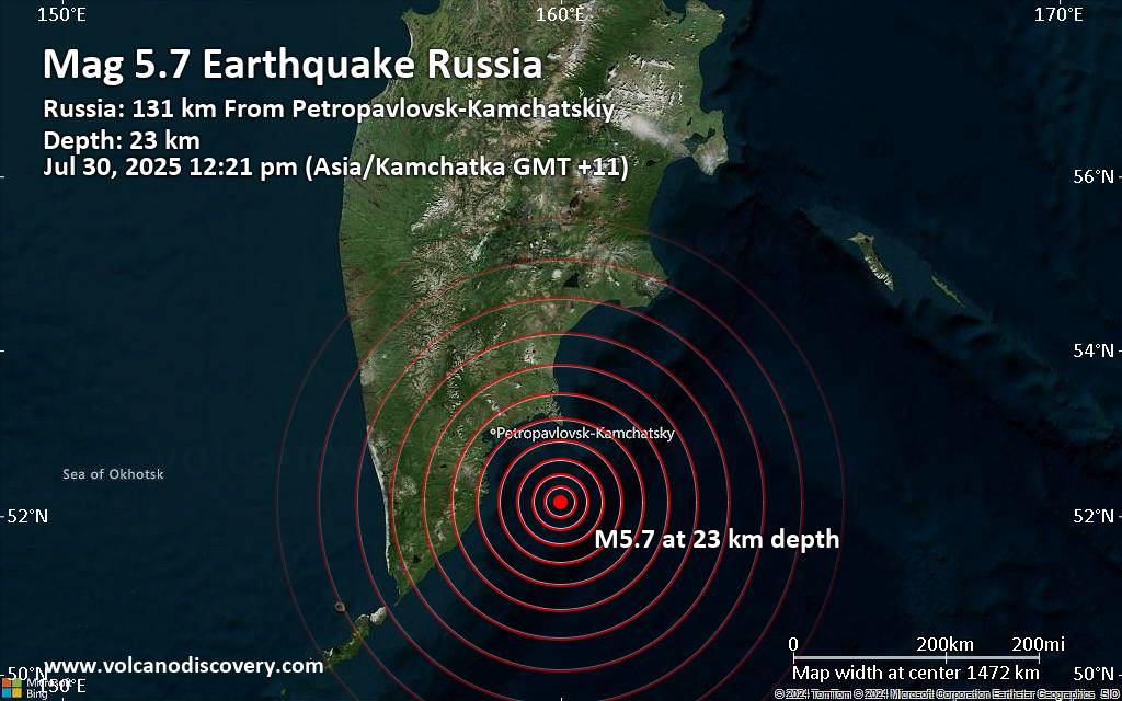 Significant Earthquake of Magnitude 5.6 Just Reported 139 km Southeast ...