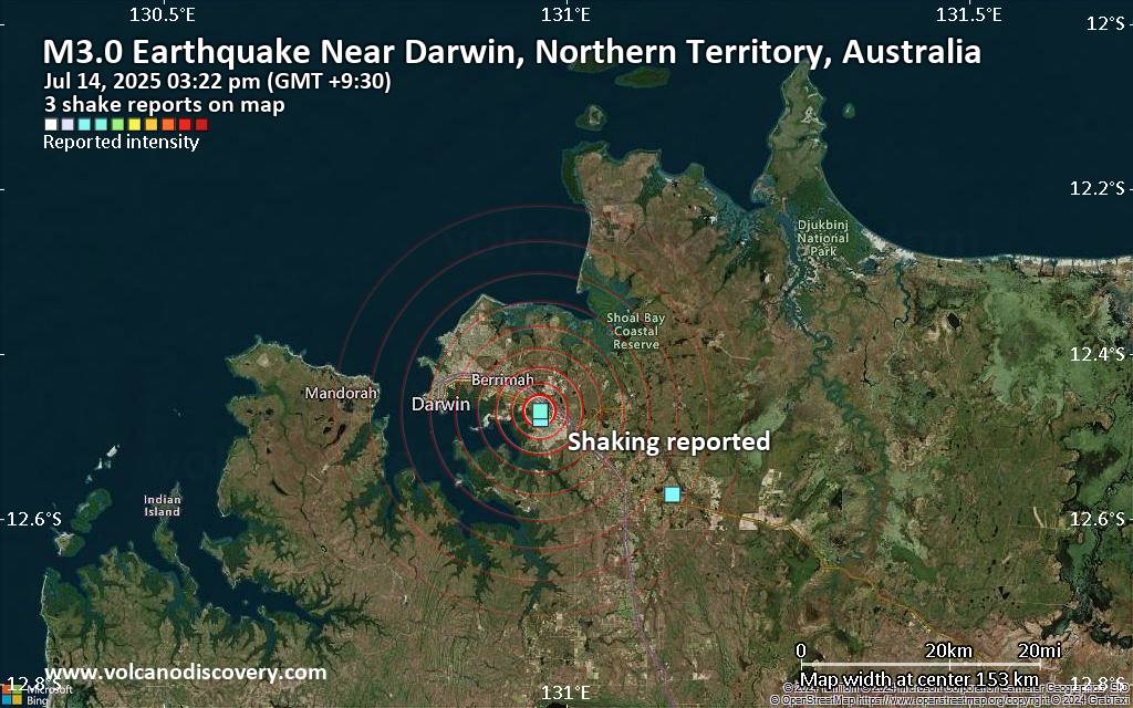 Small Magnitude 2.8 Quake Hits 36 Miles Northwest of Merredin, Western ...