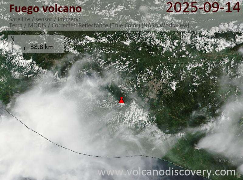 Fuego Volcano (Guatemala) Activity Update Sep 17, 2025 - Continuing ...