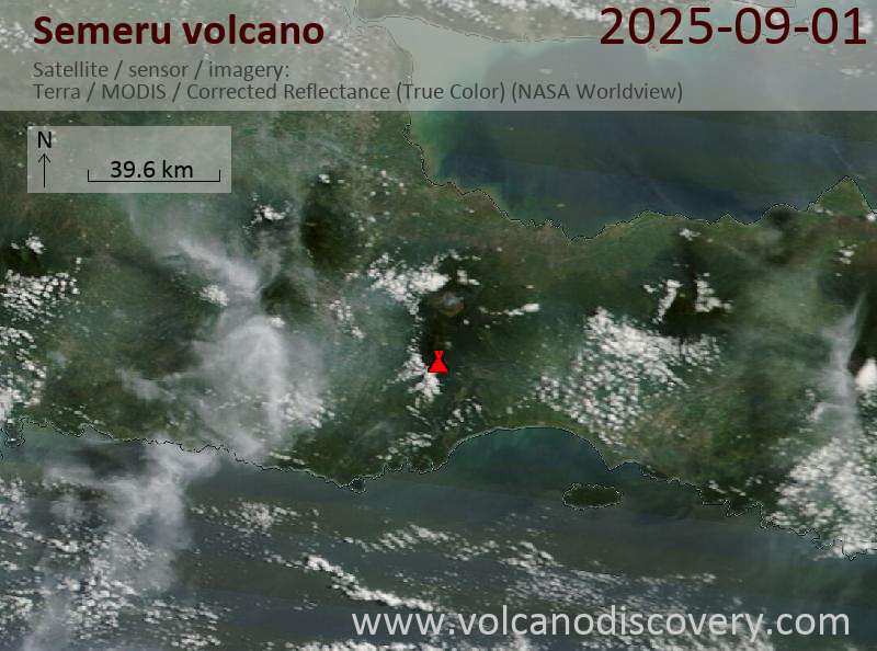 Semeru Volcano (Indonesia) Activity Update Sep 3, 2025 - Continuing ...