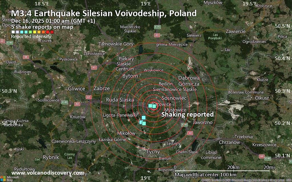 Seismic-like Event, Possible Earthquake, Reported About 10 Minutes ago ...