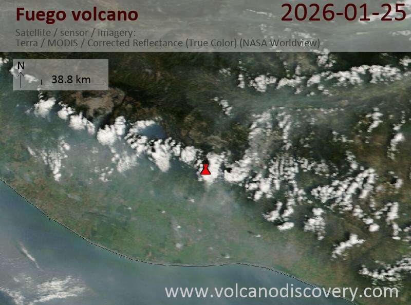 Fuego Volcano Volcanic Ash Advisory: ONGOING VA EMS | VolcanoDiscovery